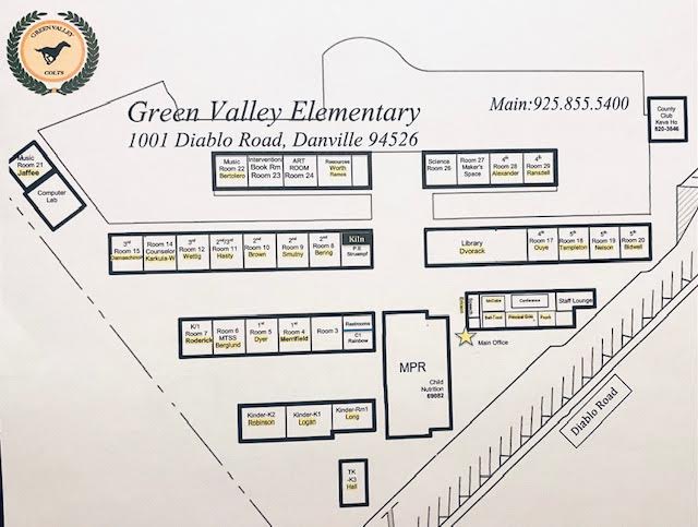 Green Valley Elementary School - Campus Map